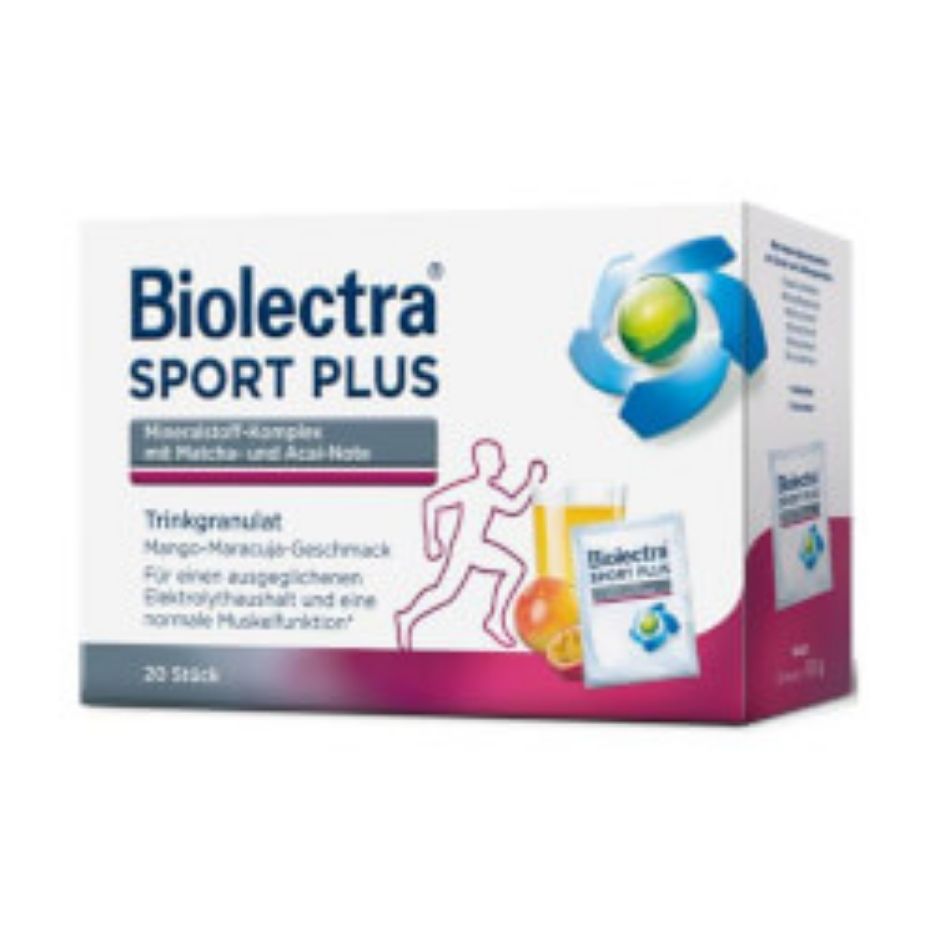 Biolectra Sport Plus šumeće granule 20 vrećica - Apoteka "Althaea-Pharm"